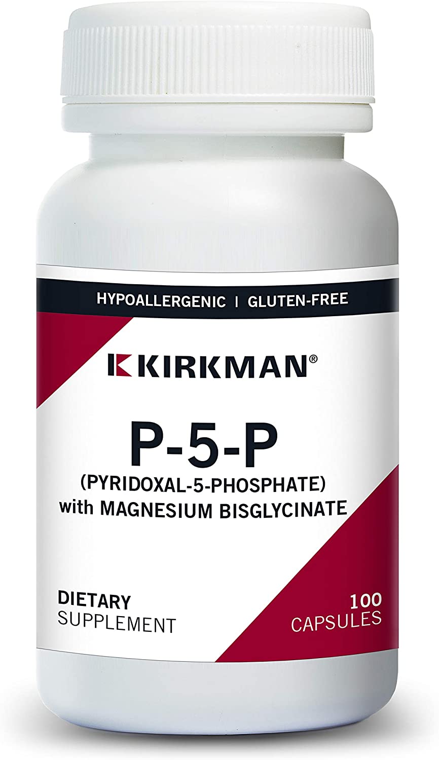 P-5-P with Magnesium Bisglycinate (Hypoallergenic), 100 Capsules ...