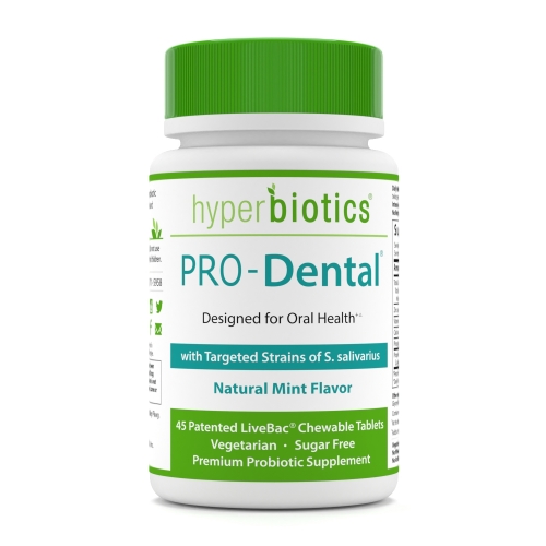 Pro-Dental - 45 Chewable Tablets - Hyperbiotics - YourHealthBasket