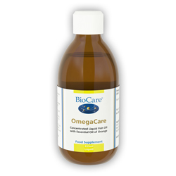 OmegaCare (Liquid Fish Oil with Orange) 225ml - Biocare - YourHealthBasket