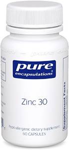 Zinc 30 60 vcaps - Pure Encapsulations - YourHealthBasket