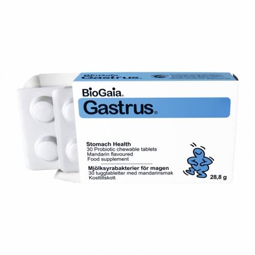 Gastrus 30 Probiotic Chewable Tablets - BioGaia - YourHealthBasket