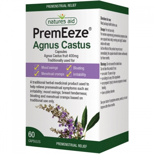 PremEeze® 400mg (Agnus Castus) 60 Caps - Nature's Aid - YourHealthBasket