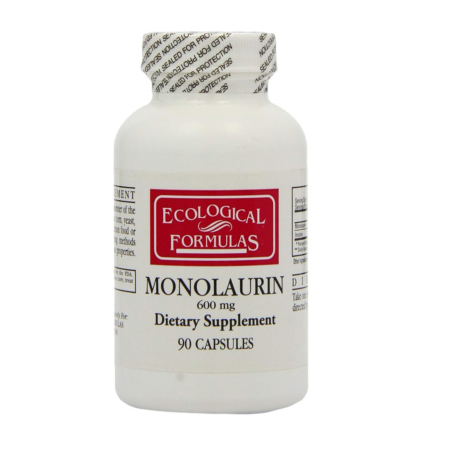 Monolaurin, 90 Capsules - Ecological Formulas - YourHealthBasket