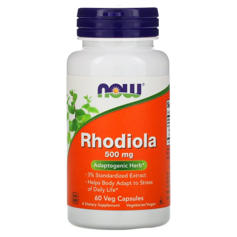 Rhodiola 500mg, 60 Veg Capsules - Now Foods - YourHealthBasket