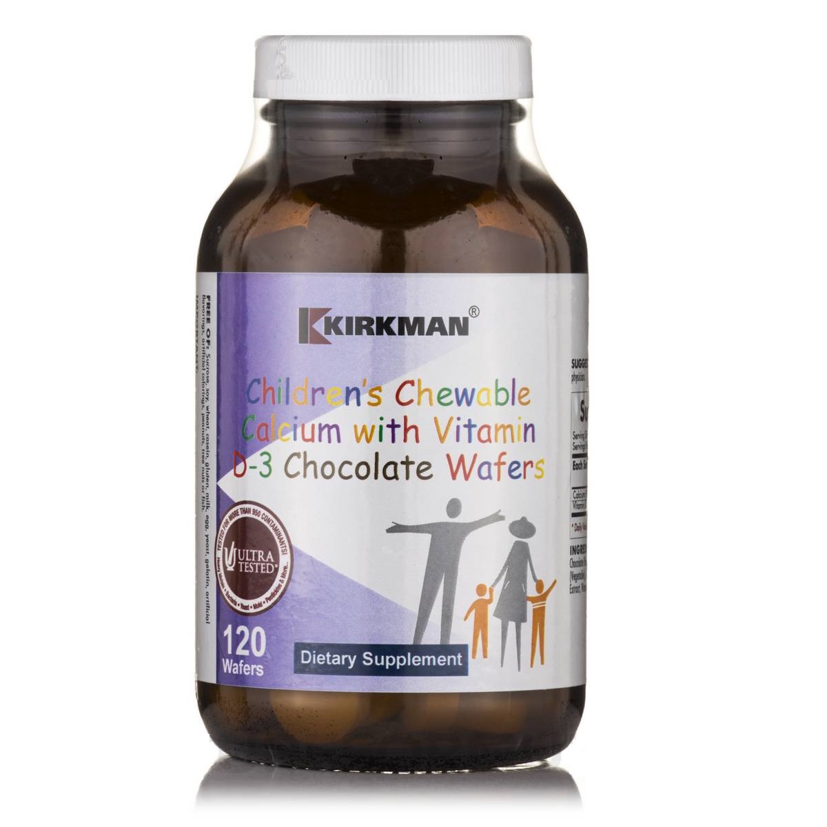 Children’s Chewable Calcium with Vitamin D3, 120 Chocolate Wafers ...