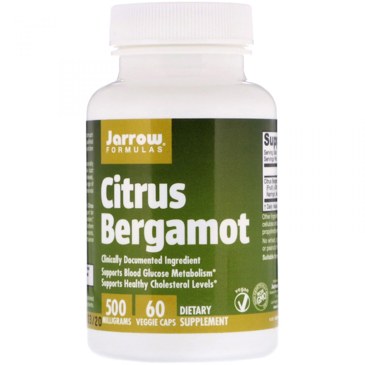 Citrus Bergamot, 60 Capsules - Jarrow Formulas - YourHealthBasket