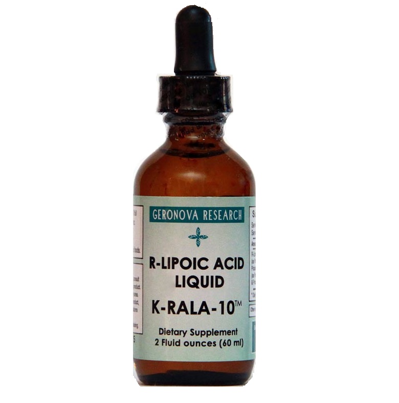 K-RALA-10 R-Lipoic Acid Liquid, 60ml (2oz) - Geronova Research ...