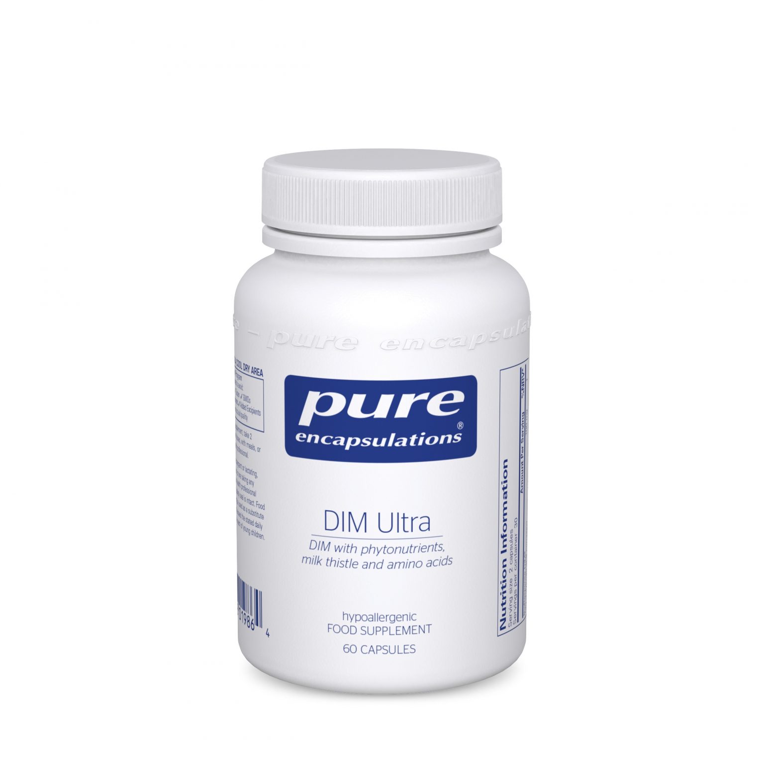 DIM Ultra 60 capsules - Pure Encapsulations - YourHealthBasket