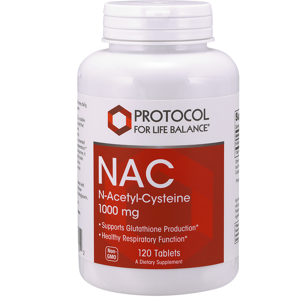 NAC 1,000mg 120 tablets - Protocol For Life Balance - YourHealthBasket