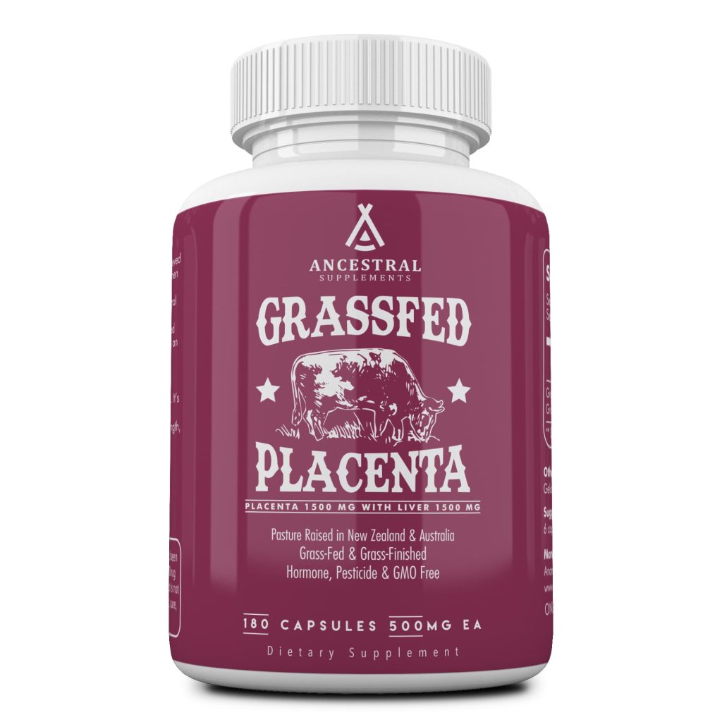 Grass Fed Beef Placenta w/ Liver - 180 Capsules - Ancestral Supplements ...