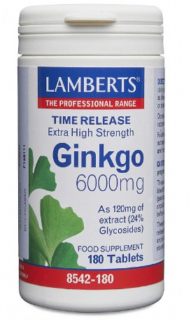 Ginkgo 6000mg (180 tablets) - Lamberts - YourHealthBasket